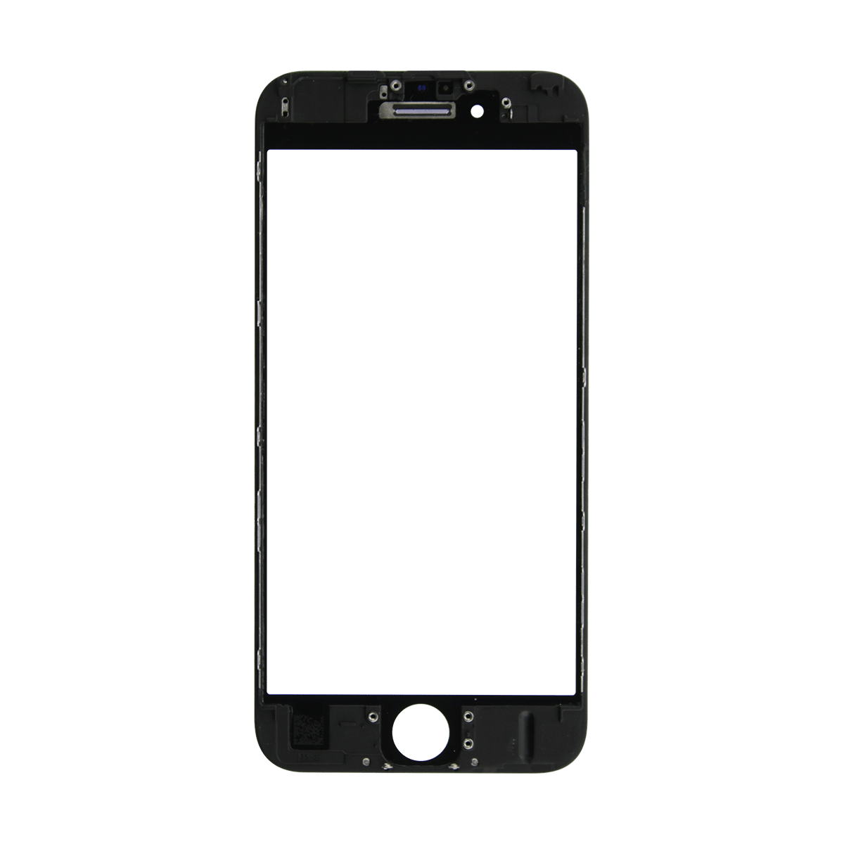 iPhone 6s Glass Lens Screen & Frame - Black (Hot Glued) – Repairs Universe