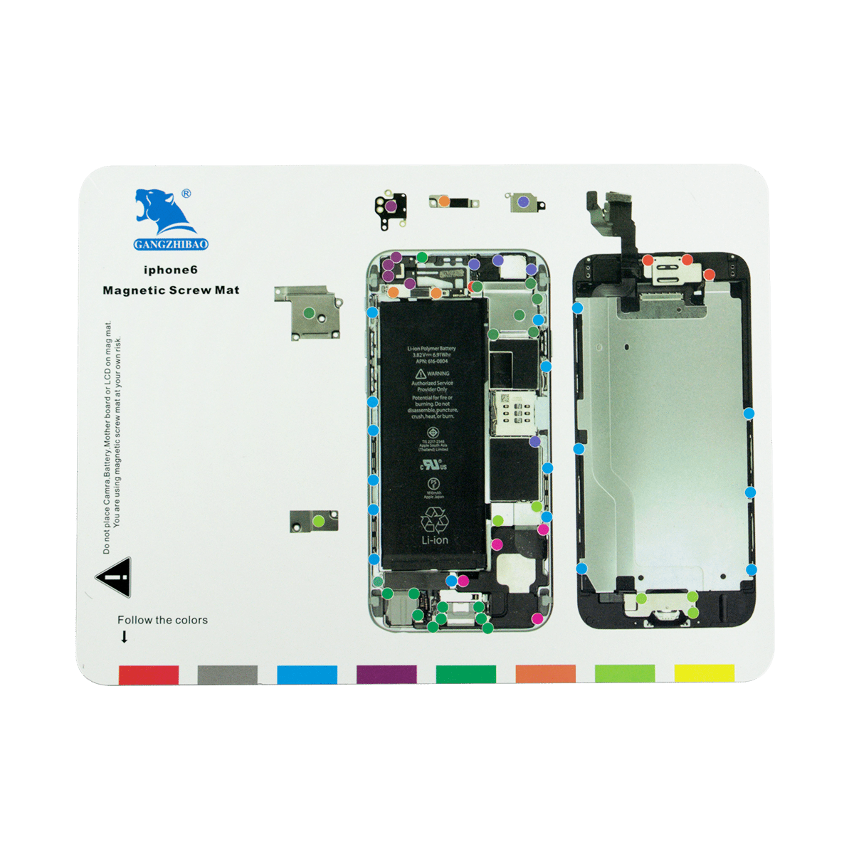 iPhone 6 Magnetic Screw Mat for Professionals – Repairs Universe